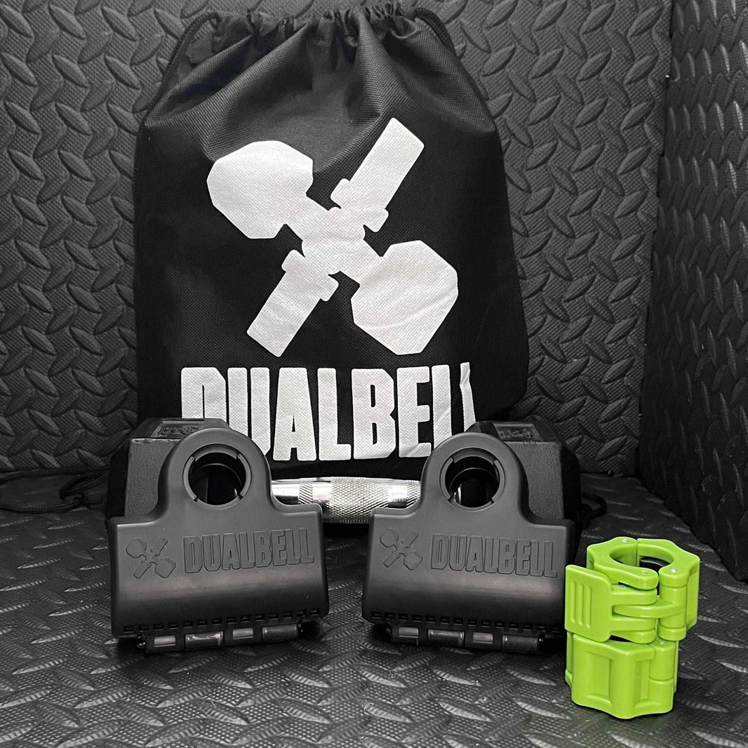 Dualbell Dumbbell Holder, Adapter, Convert Dumbbells to Barbell, Dualb