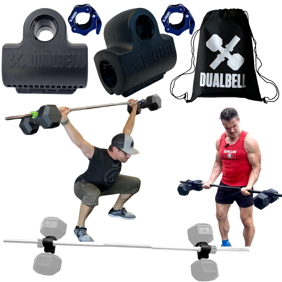 Dualbell Dumbbell to Bar Adapter Home Gym Connect Dumbbells to Barbell