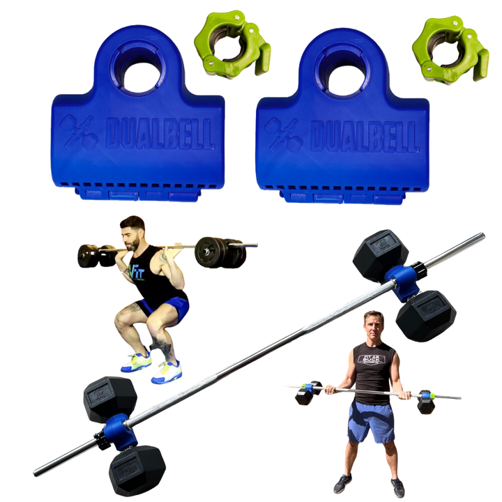 Dualbell Dumbbell to Bar Adapter Home Gym Connect Dumbbells to Barbell