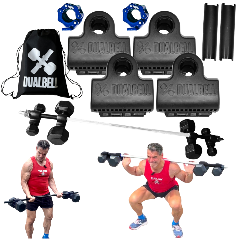 Dualbell Dumbbell to Bar Adapter Home Gym Connect Dumbbells to Barbell