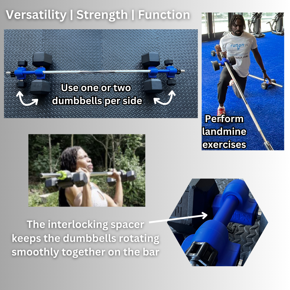 Dualbell Superset - Dumbbell to Barbell Adapter | Buy Dumbbells Adapter