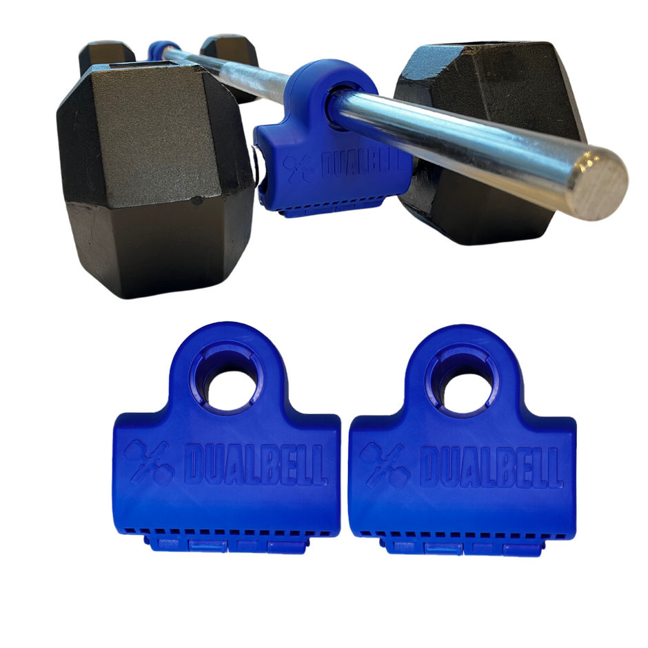 Dualbell Dumbbell to Bar Adapter Home Gym Connect Dumbbells to Barbell