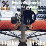 Multipurpose Dualbell Dumbbell to Bar Adapter Home Gym Connect Dumbbel