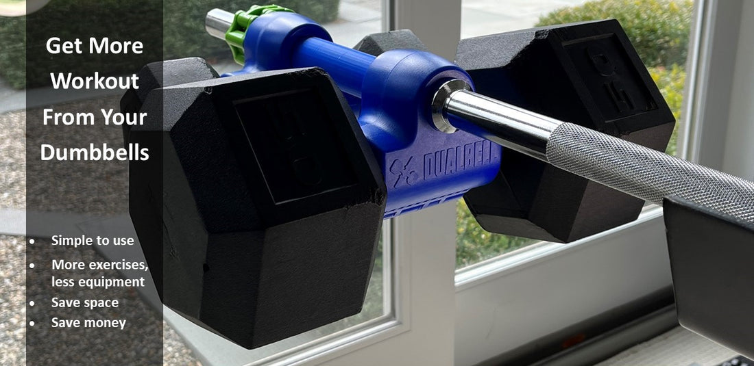 Dualbell Dumbbell to Bar Adapter Home Gym Connect Dumbbells to Barbell