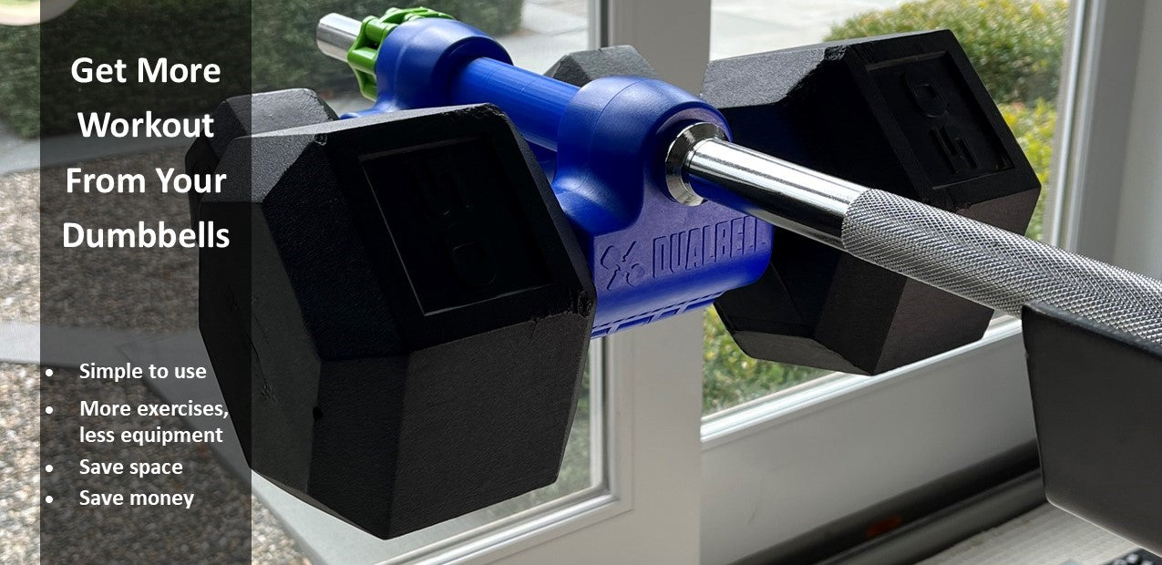 Dualbell Dumbbell to Bar Adapter Home Gym Connect Dumbbells to Barbell